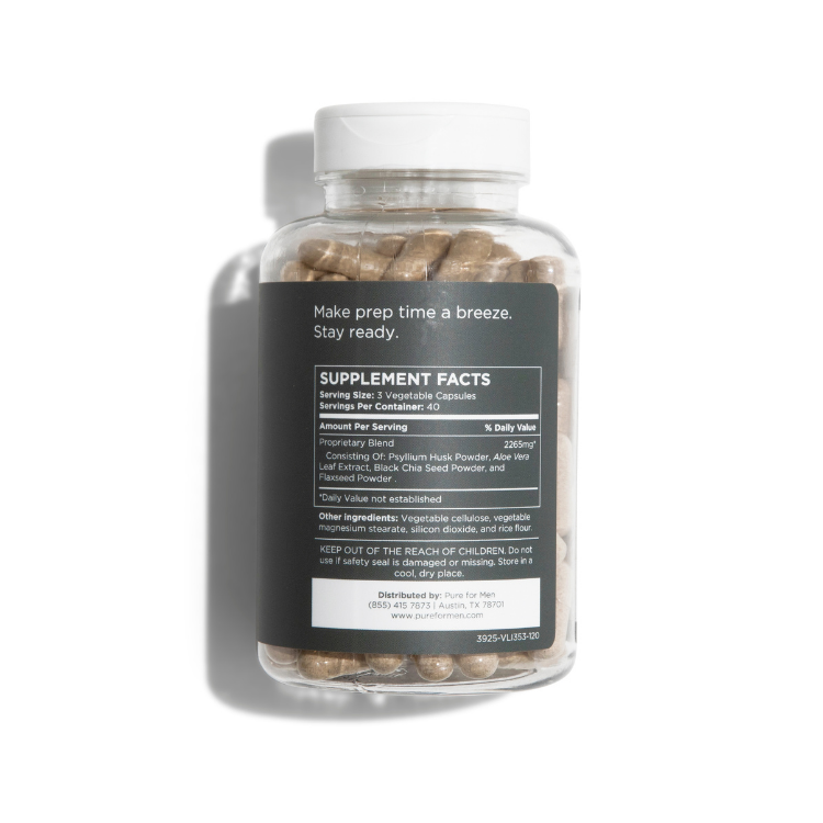 Vegan Fiber Digestive Capsules | Pure For Men – Pure for Men